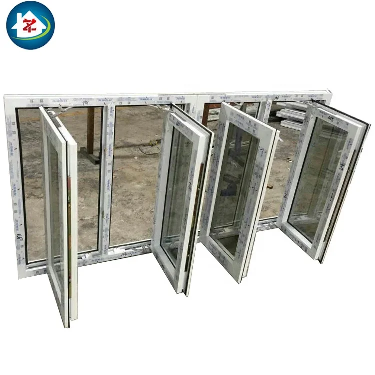 36x36 Bahamas Hurricane Impact UPVC PVC Glass Casement Windows and Doors