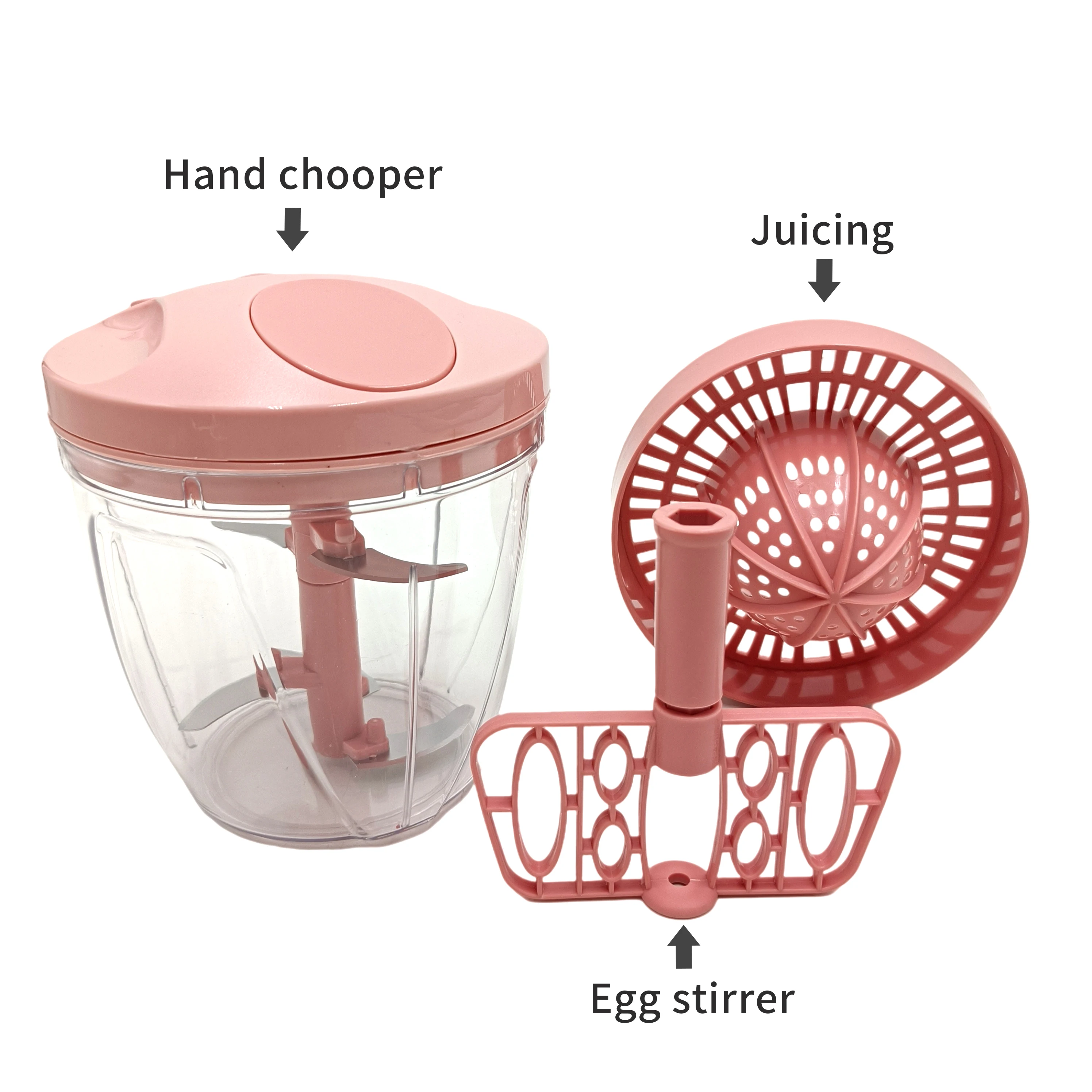 Kitchen Hand Pull Food Processor Cutter Shredder Blender Garlic Manual ...
