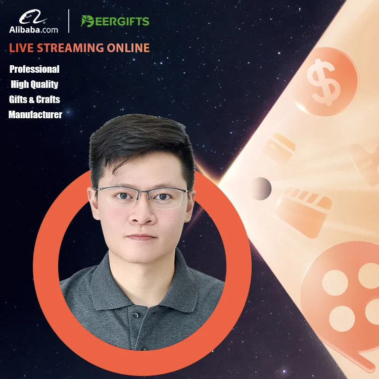 Deer Gifts Co.,Ltd live streaming(keychain,medal,coin,badge) Product Show Stream 2022 - Alibaba.com