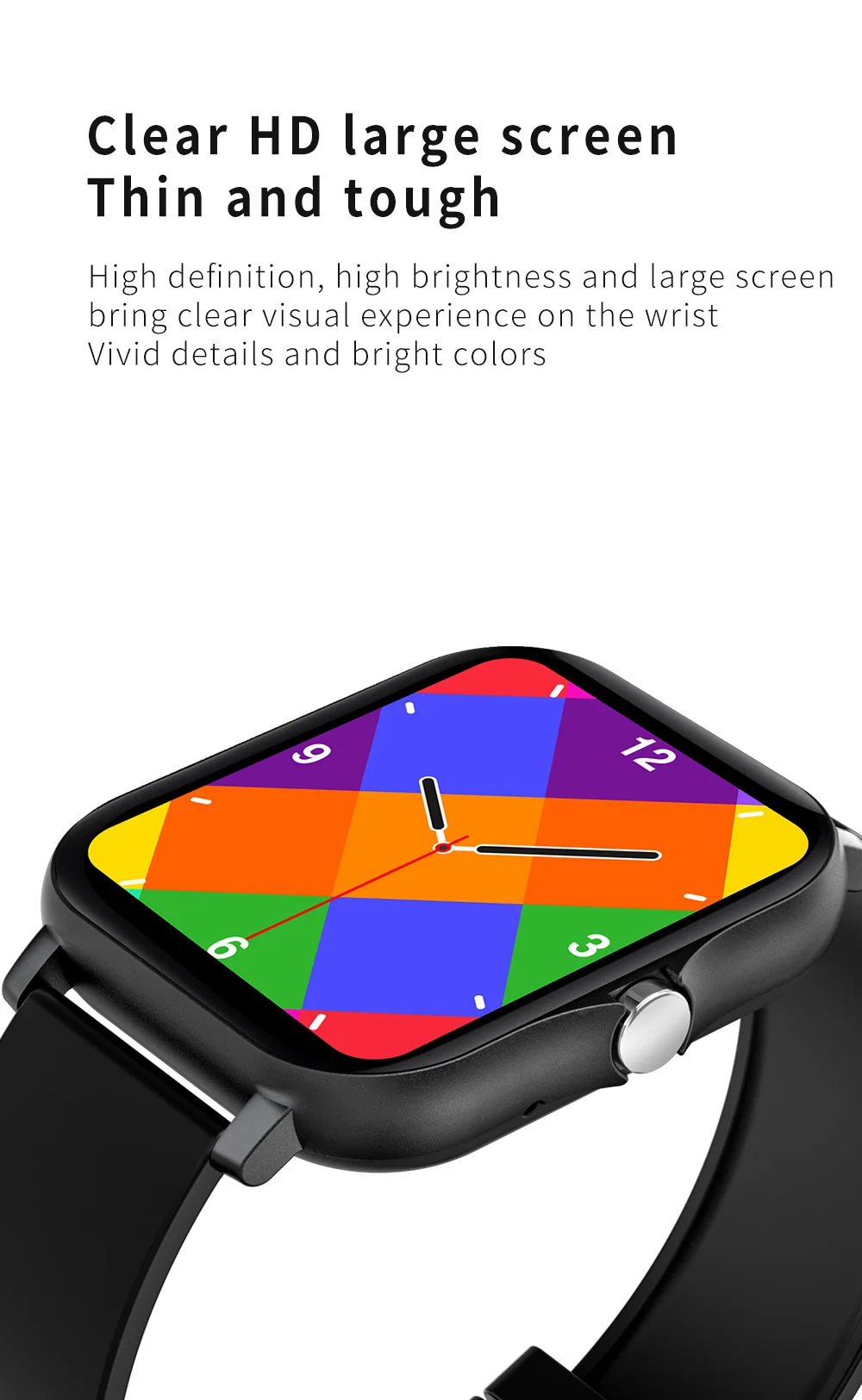 1.69 Inch Big Screen Smart Watch H13 Women Smartwatch Bt Call Bt Music ...