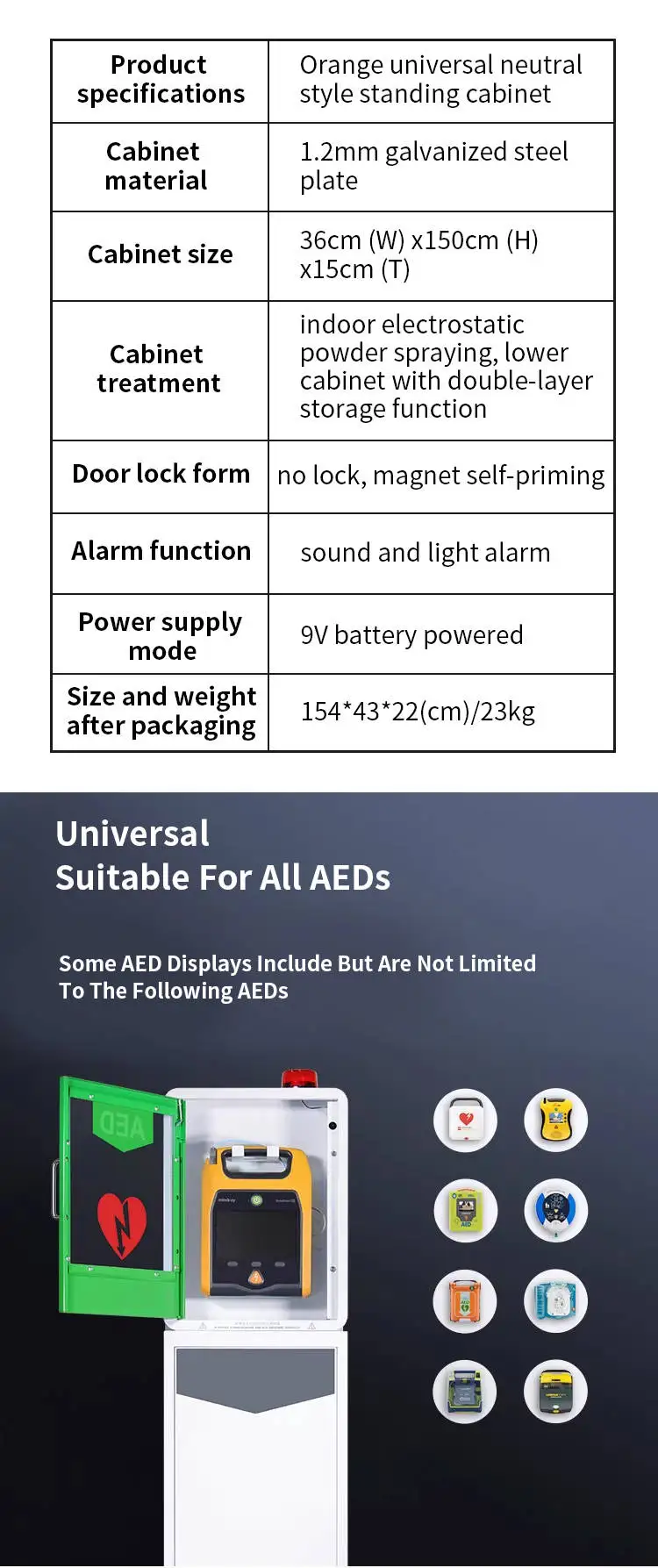 Secure and Accessible AED Storage Cabinets for Emergencies