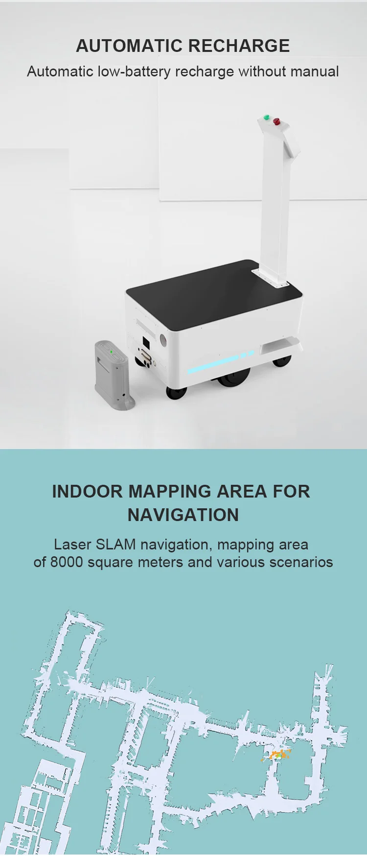 Agv Transport Handling Robot Industrial Logistics Transmission Delivery Robot Factory Delivery ...