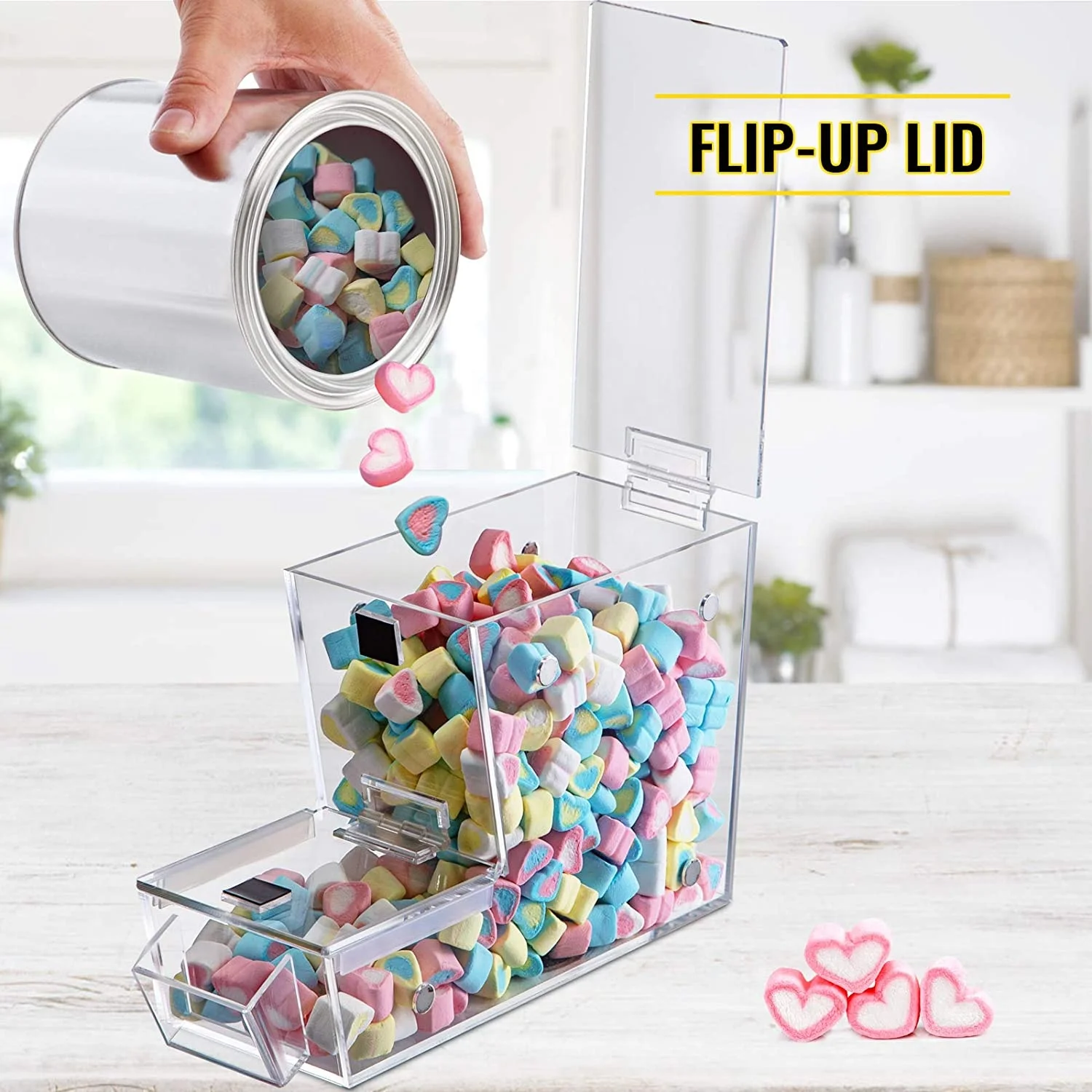 Retail Store Large clear Acrylic Candy Dispenser Nut Box Food Display ...