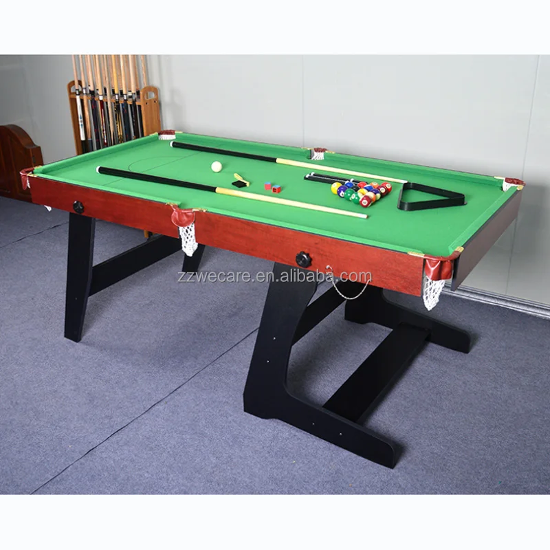 Folding Leg Pool Table - Portable & Multi-Functional Game