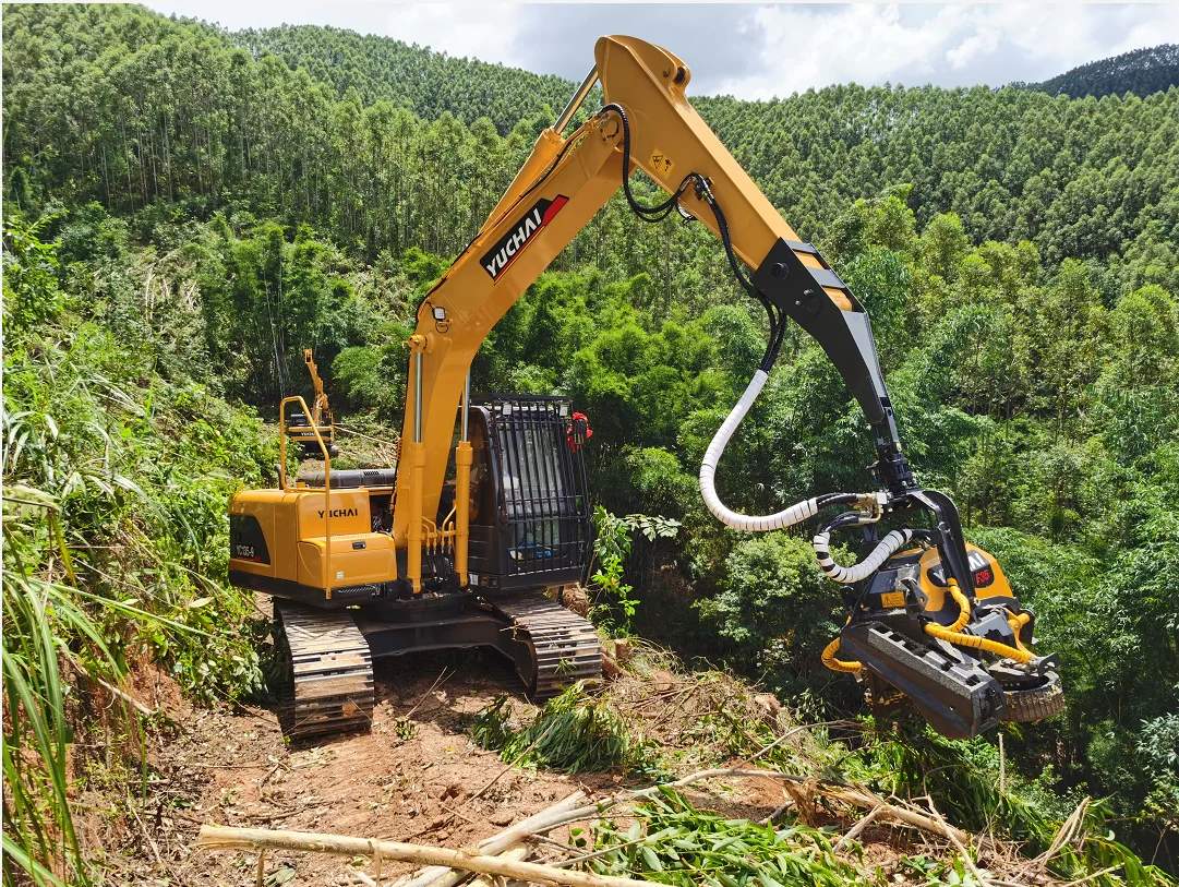 Yuchai Tree Harvester Harvester Head Ycf35 Logging Machine For Forest ...