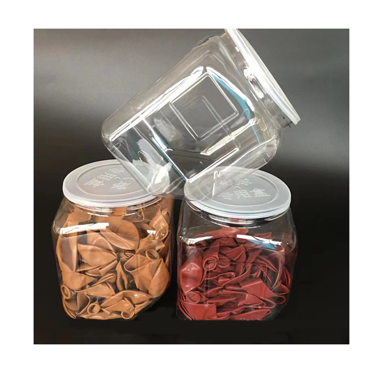 Clear Plastic Storage Latex Balloon Bottle Balloon Box Storage Balloon ...