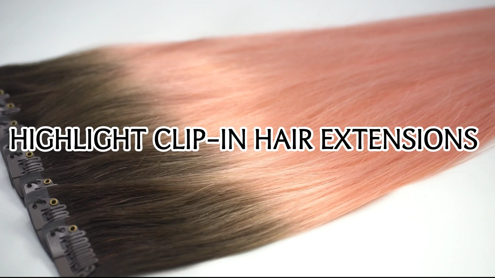 Ins Fashion New Design Ombre Highlight Clip In Hair Extension One Piece ...