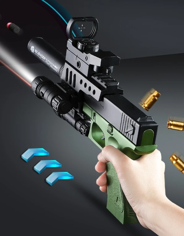 Hot Selling Automatic Shell Throwing Soft Bullet Gun Shell Ejecting Toy ...