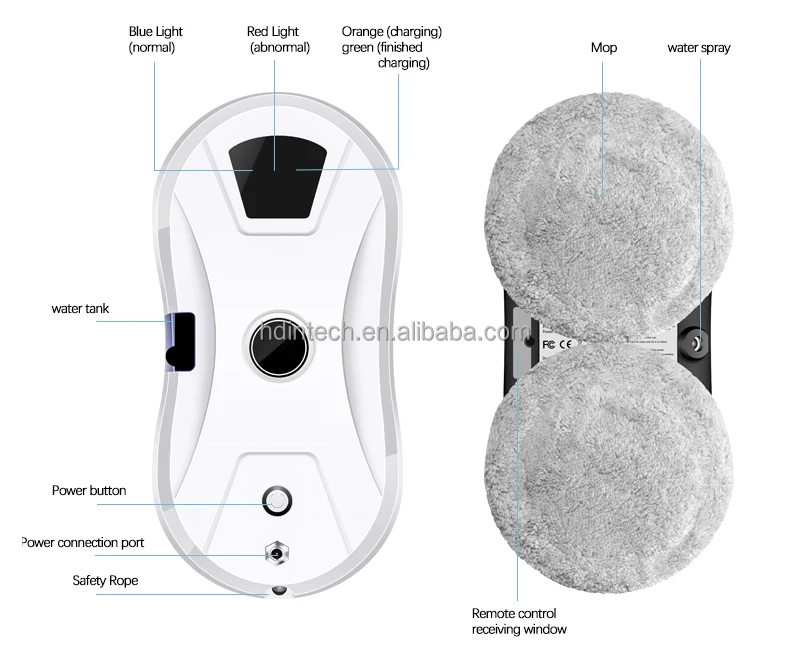 With Water Spraying Outside Glass Cleaner Smart Industria Electric High ...