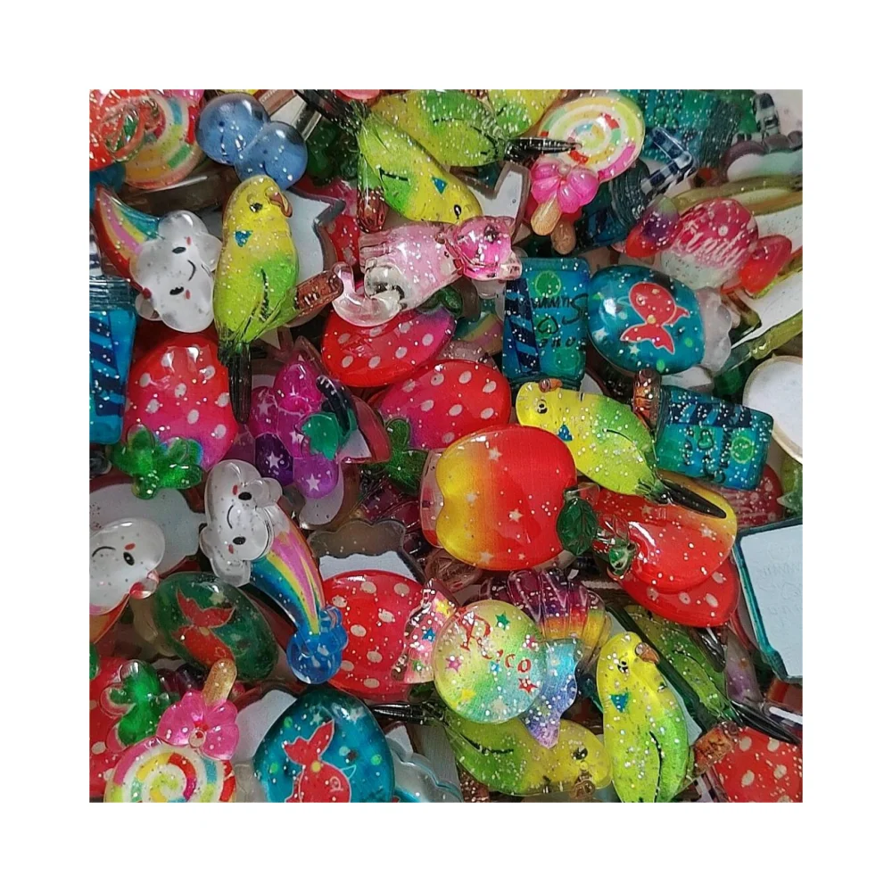 Kawaii Glitter Candy Lollipop Bird Cat Flatback Resin Cabochon ...