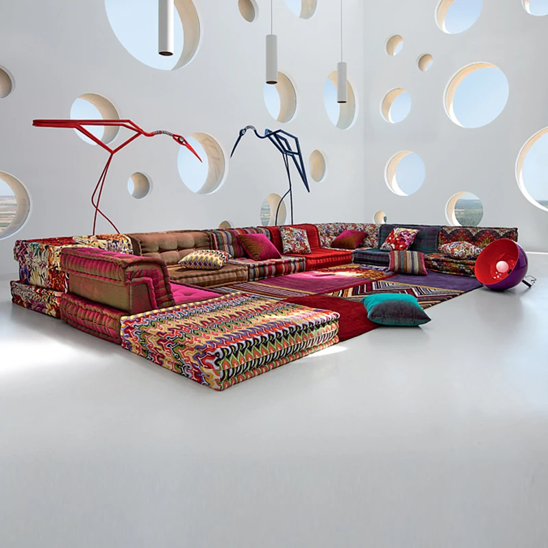 Modern Mah Jong Sofa Sectional Couch - Modular Floor Sofa Set for ...