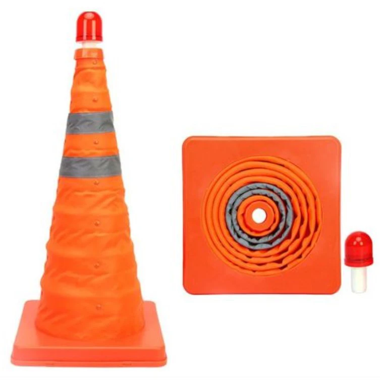 24" 60cm Collapsible Traffic Cone Orange, 24" Road Traffic Safety ...