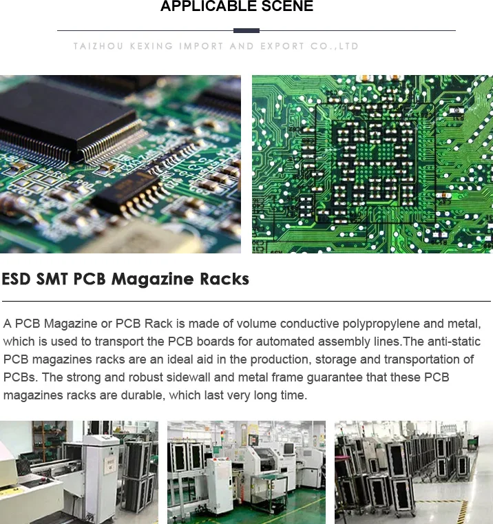 ESD Conductive PCB Racks for SMT Line Pcb Magazines Loader Stacking ...