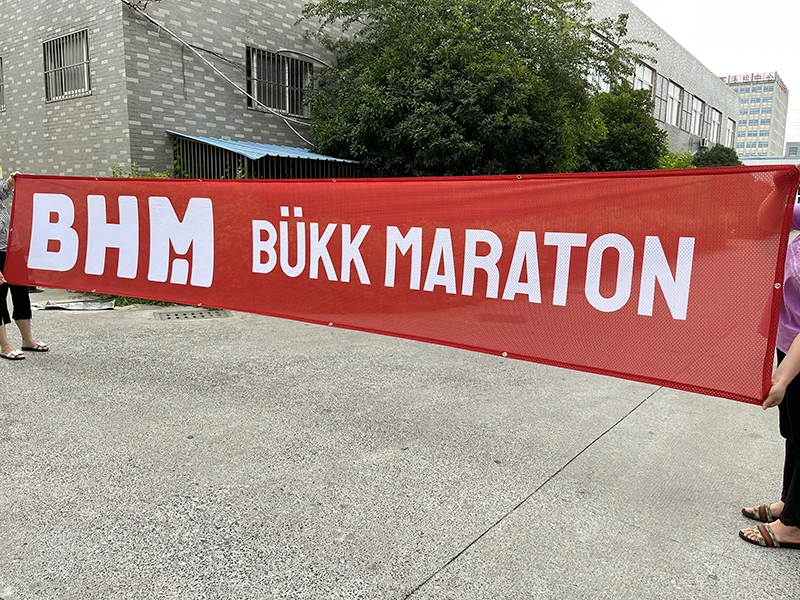 Custom Color Large Size Digital Print Outdoor Polyester Mesh Banner ...