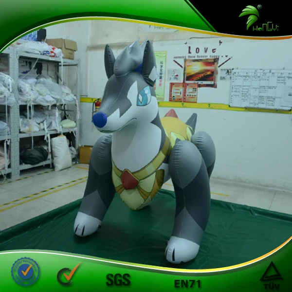 Hongyi New Design Inflatable Wolf Animal Toy Custom Inflatable 3d ...