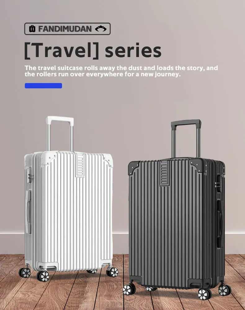 Wholesale Modern Style 2-Piece Striped ABS+PC Suitcase Set 14 & 20 Inch ...