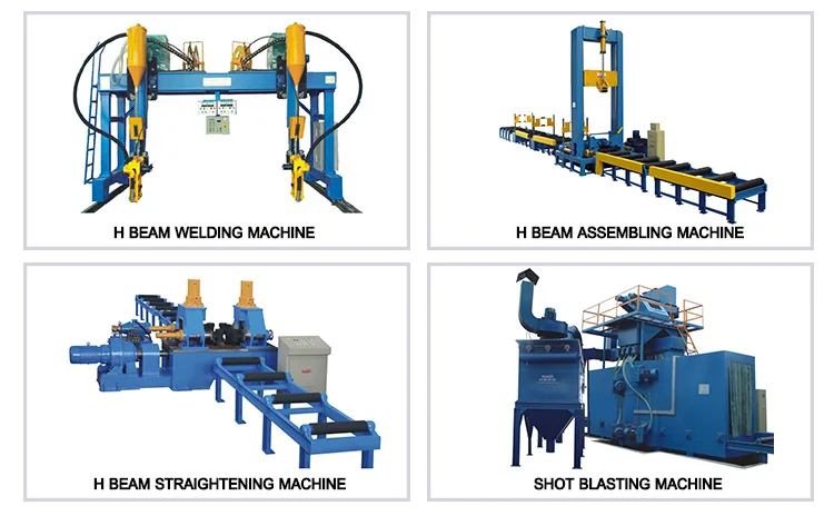 H Beam I Beam T Beam Assembly Welding Straightening Machine