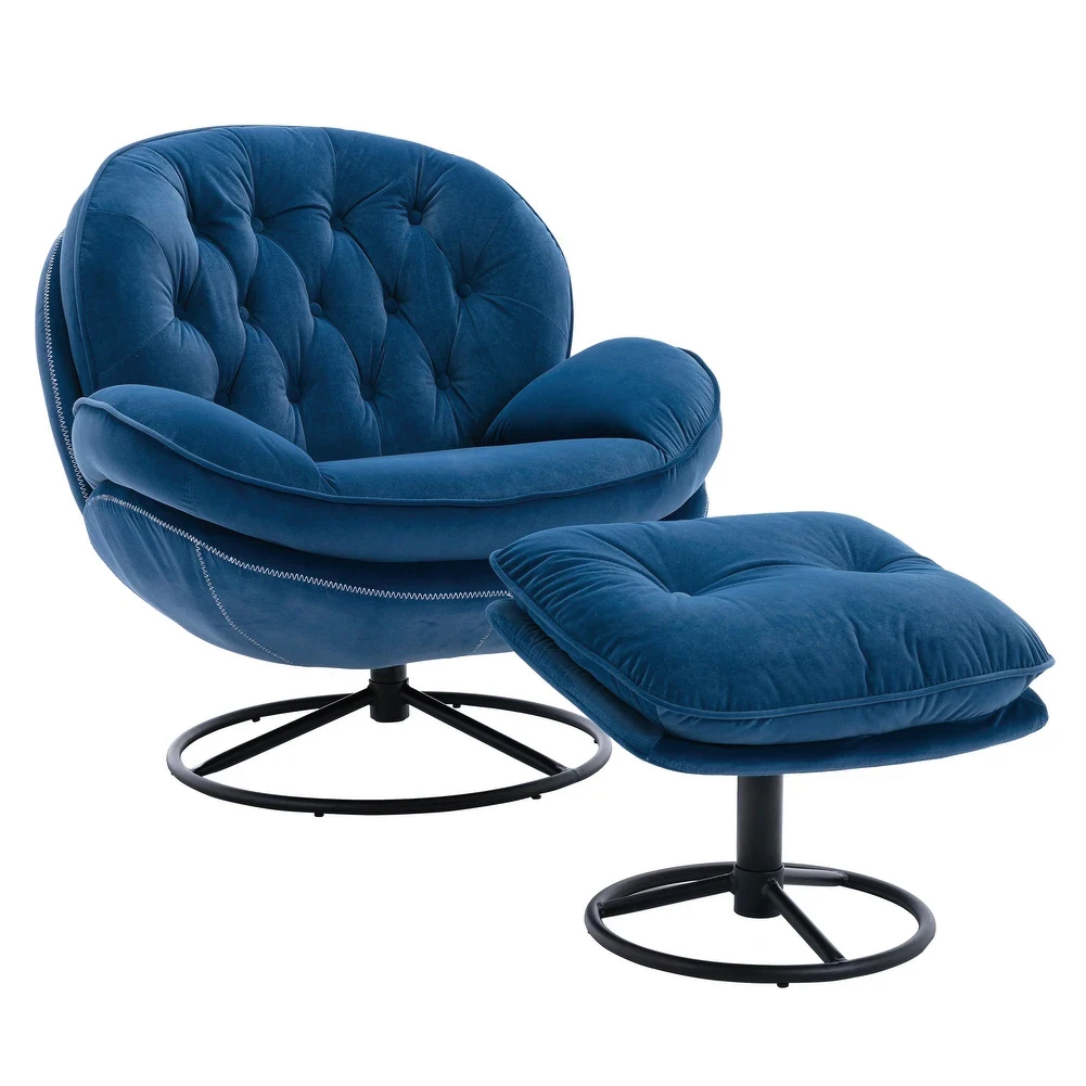 Sans Modern Pink Fabric Velvet Leisure Swivel Lounge Chairs for Living ...