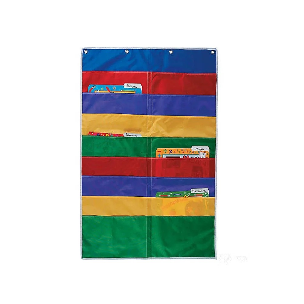 Organization Station Pocket Chart Classroom Hanging Wall File Storage ...