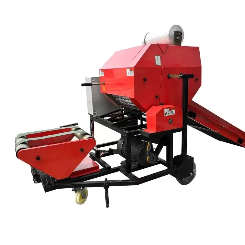 farm Use Hay Silage Baler Straw Pressure Storage Block Machine Straw ...