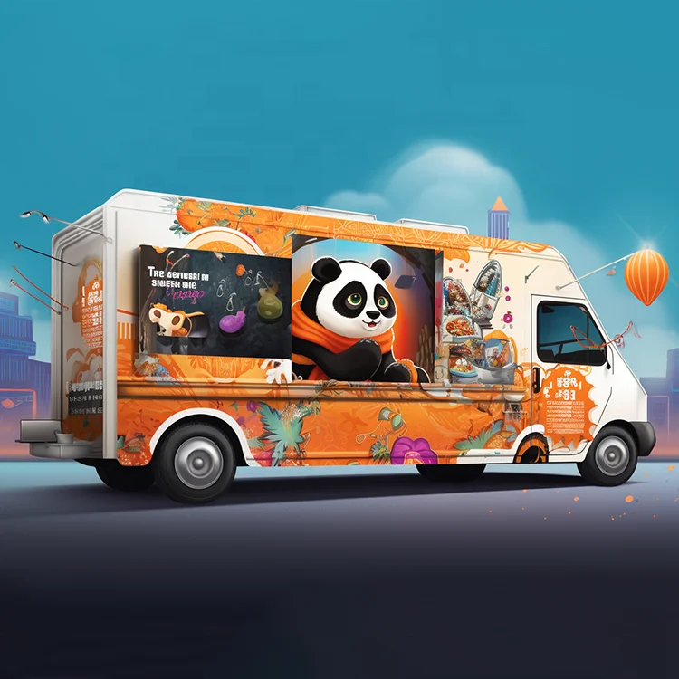 3m Car Vehicle Food Truck Graphics Stickers Customized Brand Logo Food ...