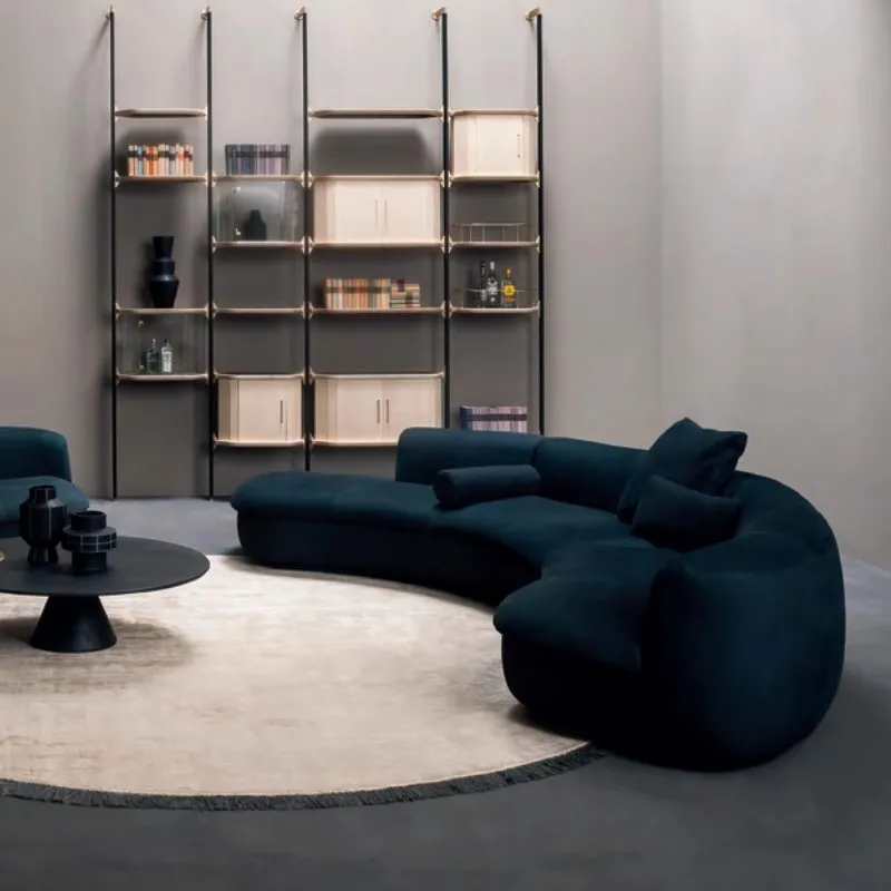 Modern Curved Multi-Person Bean Bag Sofa for Living Room - Stylish ...