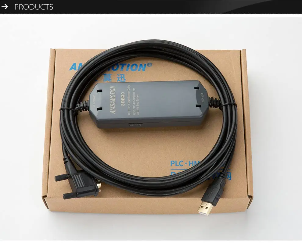 Amsamotion S7-200 Plc Programming Cable Industry Grade Isolation 3db30 ...