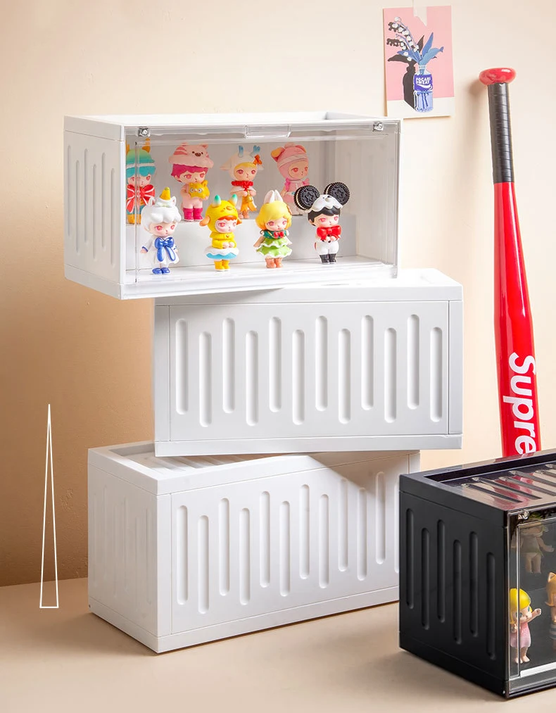 Transparent Large Space Plastic Storage Box Anime Figures Display Case ...