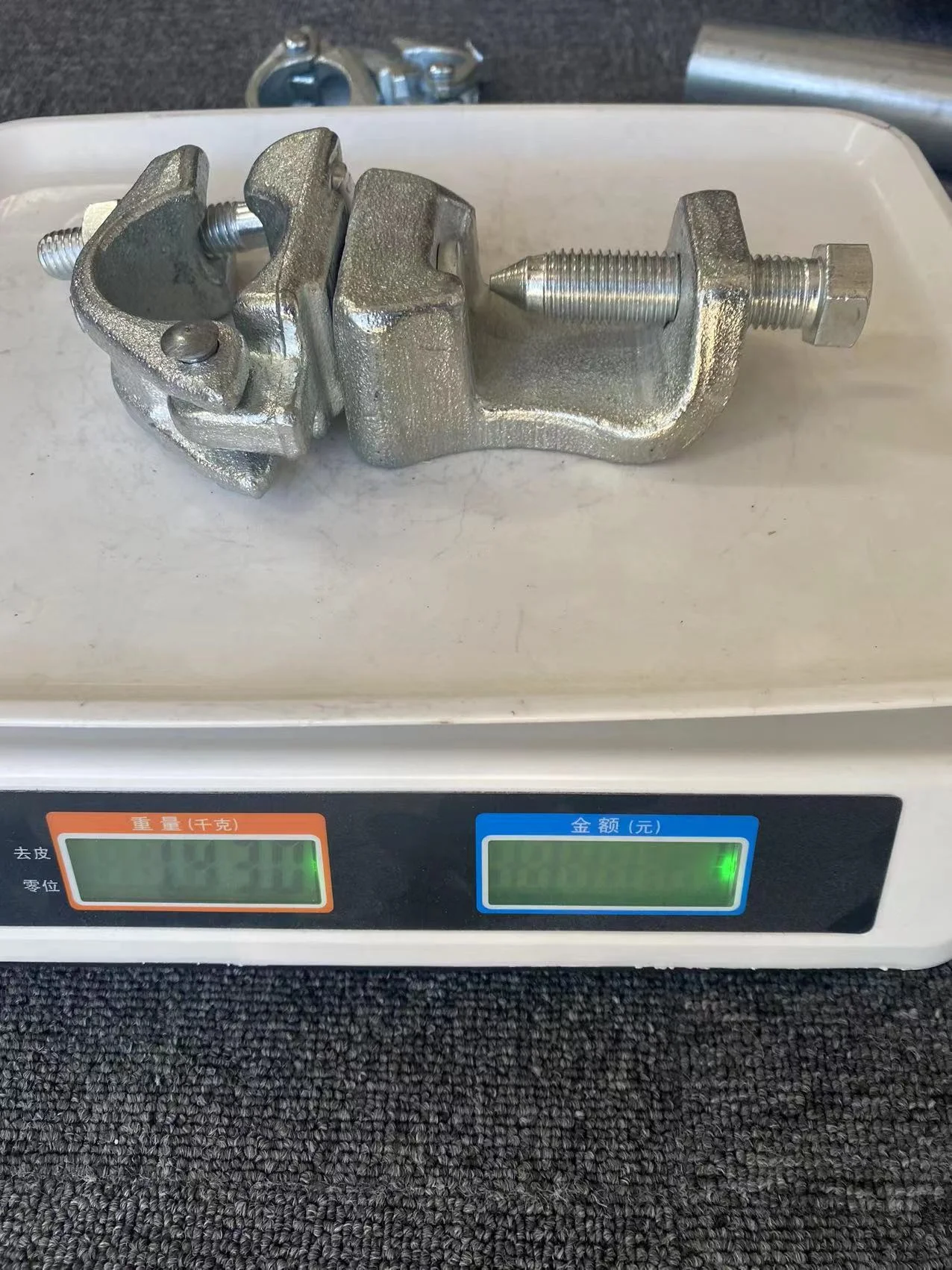 Galvanized Scaffolding Accessories Pipe Clamps Forged With 21/22/23mm ...