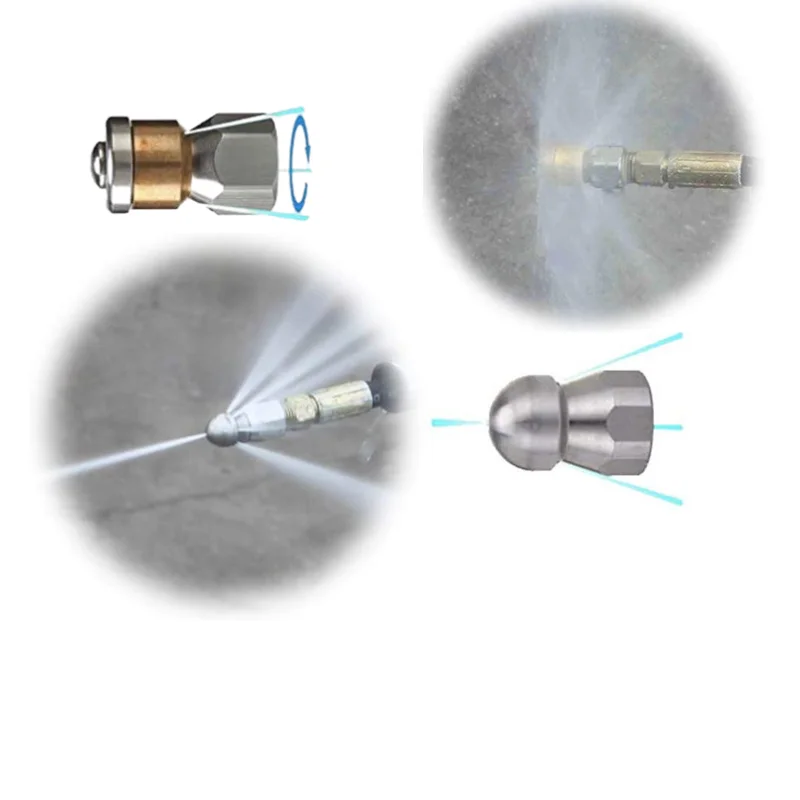 Stainless Steel High Pressure Jetter Nozzle - 300 Bar