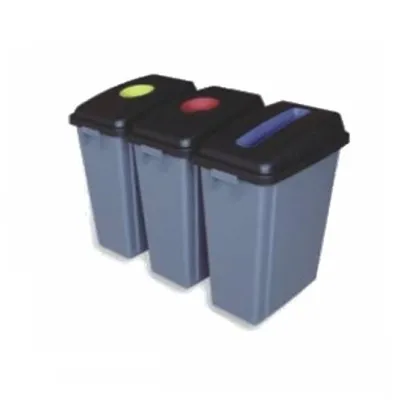 60L Three bins classification trash bins recycle bins for bottles and ...