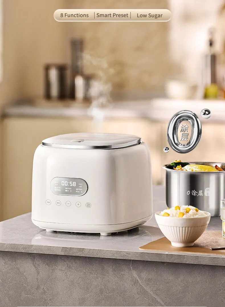 JIASHI 2.5L Mini Portable Rice Cooker - High Quality Cooking