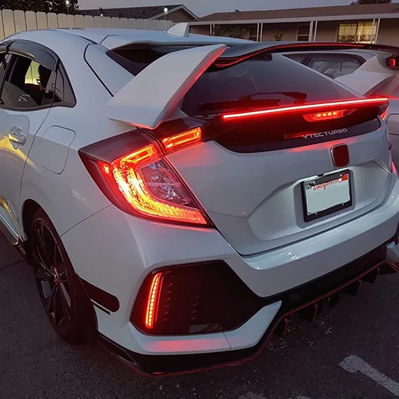 1.2m Carbon Fiber LED Rear Spoiler for Cars