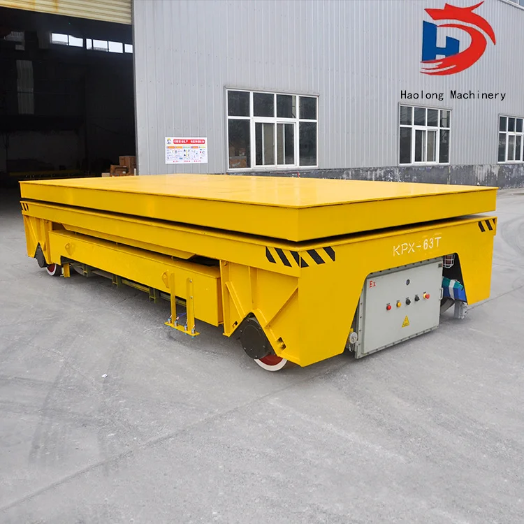 50 Ton Transfer Vehicle 50 Ton Trackless Electric Flat Car Explosion ...