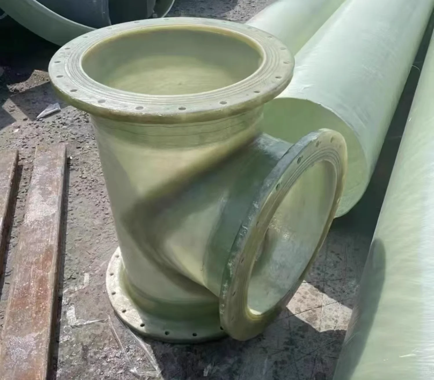 Frp Pipe Fittings Pressure Short-circuit Flange Elbow Tee Variable ...