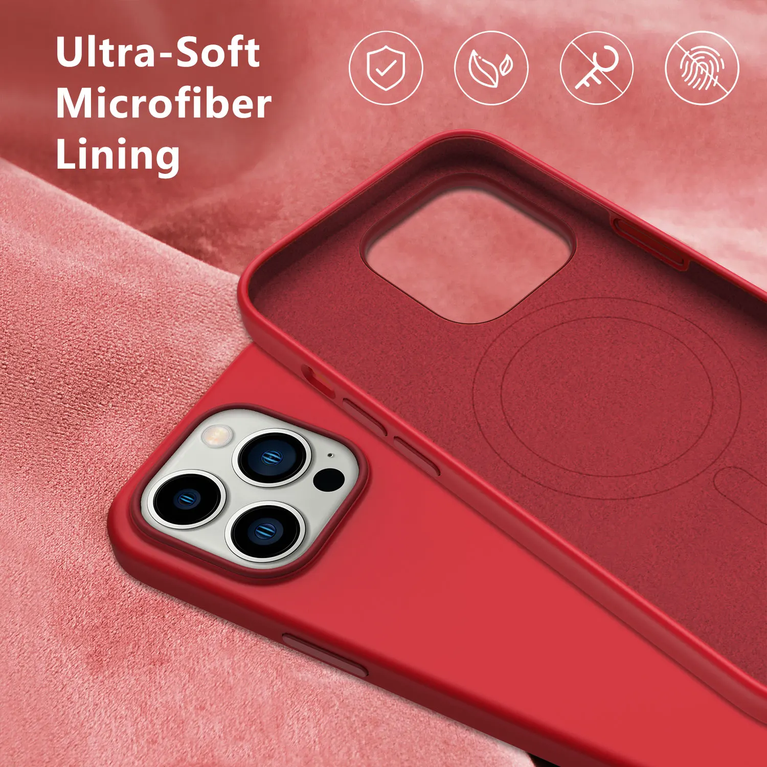 High Quality Original Magnetic Liquid Silicon Case Luxury Case ...