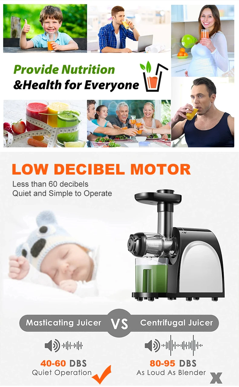 Hot Sale Slow Masticating Juicer,Slow Juicer Extractor Professional ...