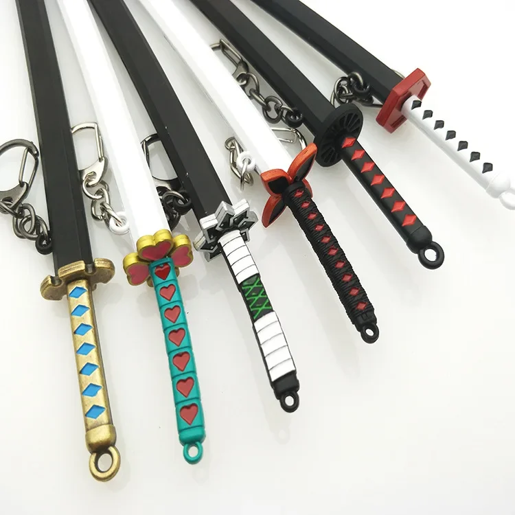 Jm Anime Demon Slayer Sword Key Chain Kimetsu No Yaiba Sword Keychain ...