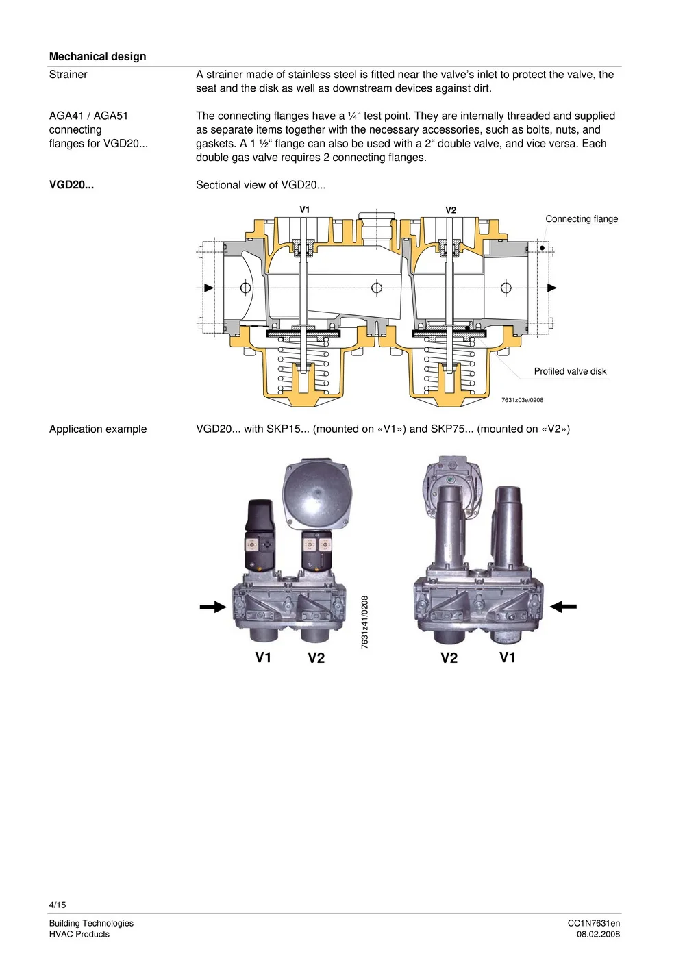SIEMENS Gas Double Solenoid Valve VGD40 Series - Reliable Performance