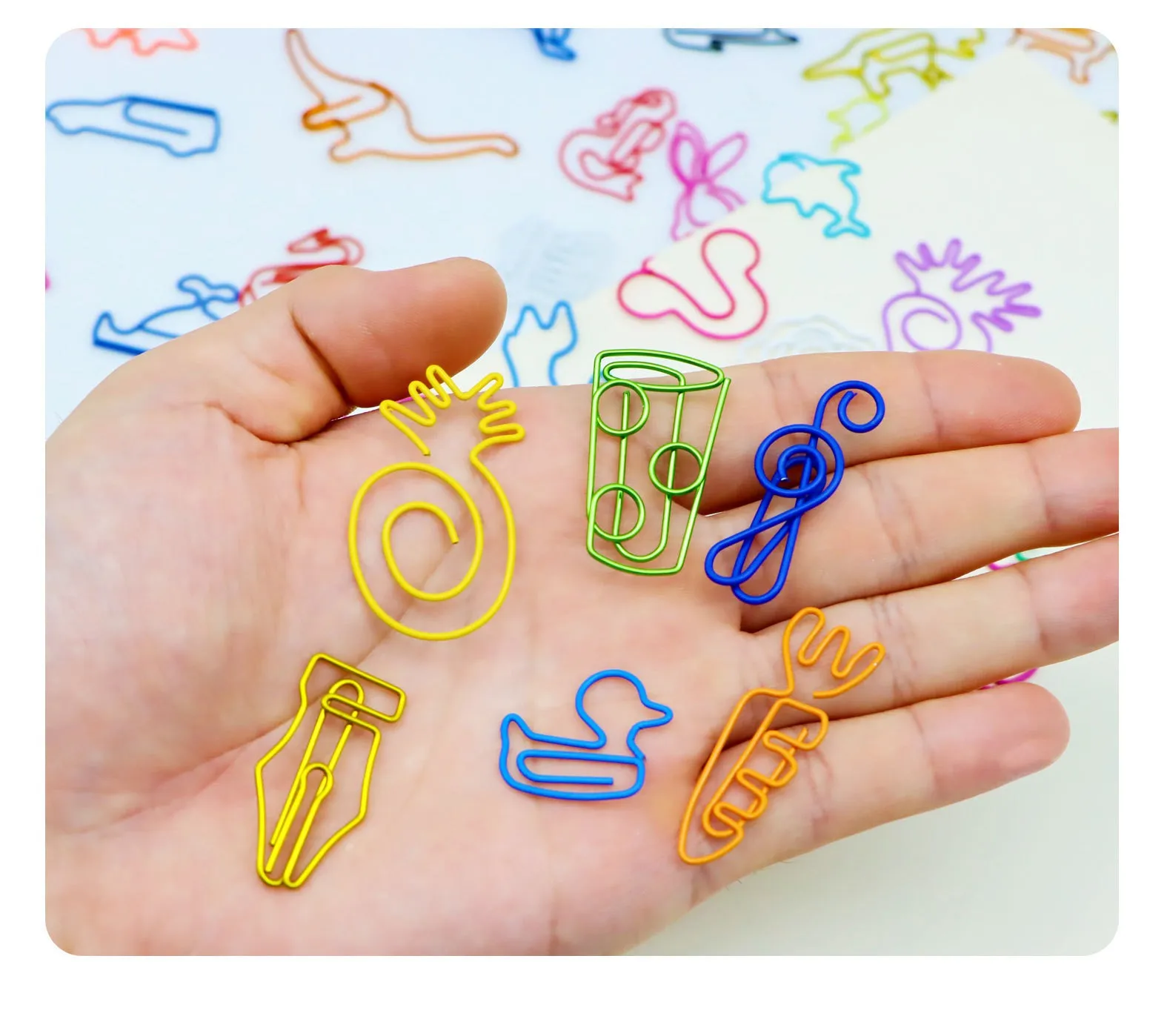 Cartoon Colourful Metal Animal Design Paper Clips Animal Paper Clips ...