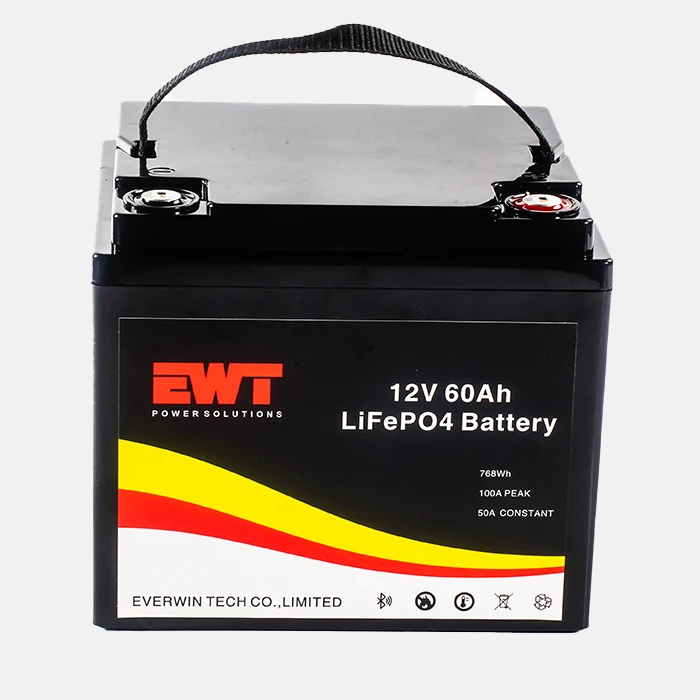 Energy Storage Lifepo4 Battery 12v 60ah Lithium Ion Battery Pack For ...