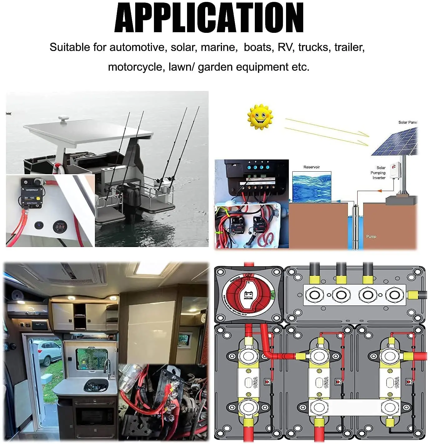 M8 Dual Duty Bus Bar - Heavy Duty Lithium Battery Connector
