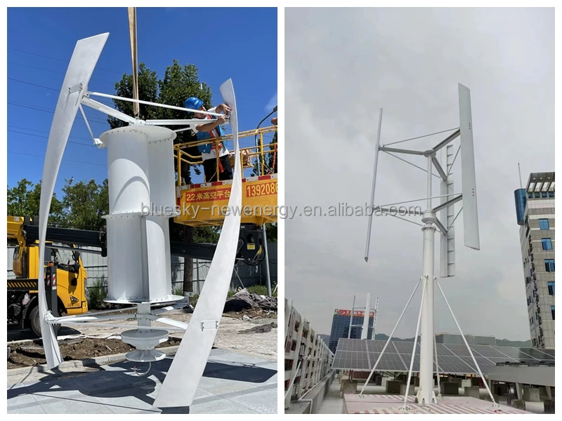 5kw Vertical Wind Turbine Generator for Hybrid Solar Systems