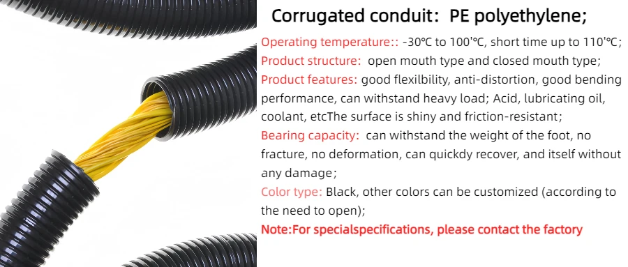 HDS Flexible Plastic Cable Sleeve Corrugated Pe Flexible Pipes Plastic ...