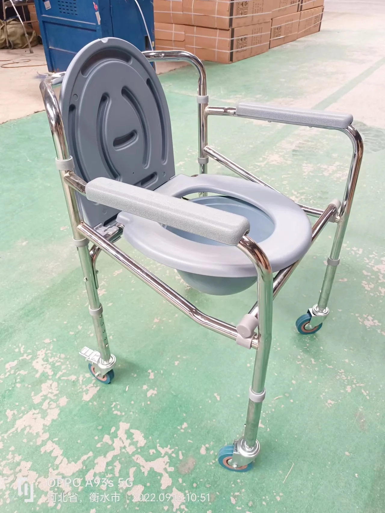 High Standard Commode Toilet Wheelchair Commode Bath Chair for Elderly ...