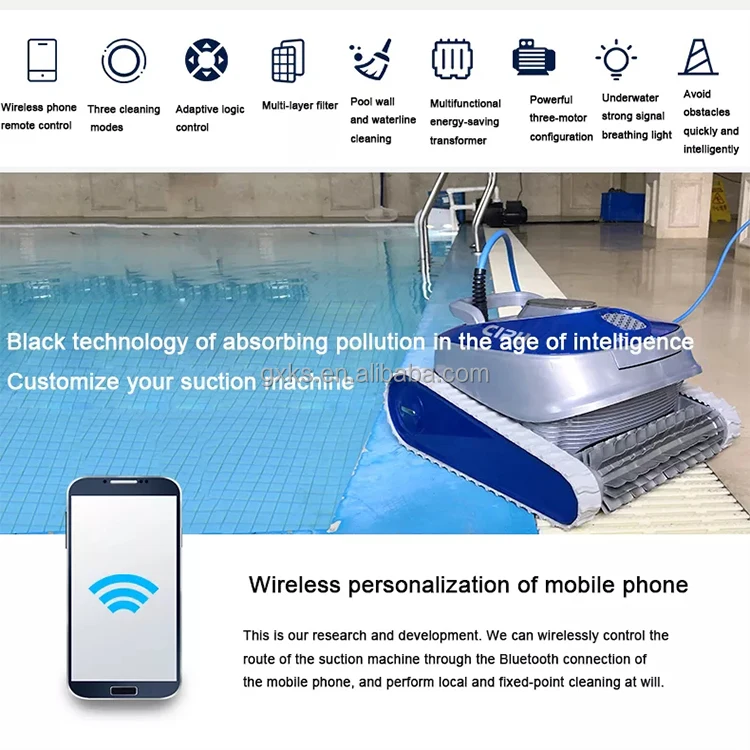 Smart Crawler Walking Automatic Robot Swimming Pool Water Cleaning ...