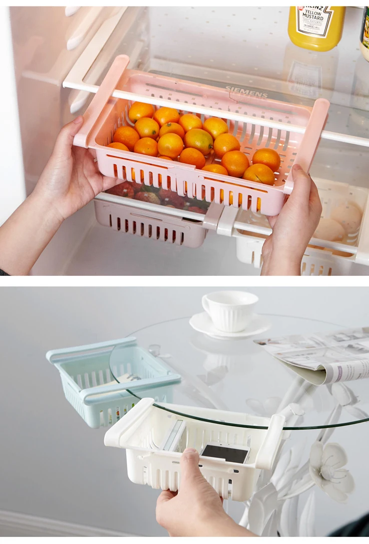 Ds1905 Adjustable Refrigerator Box Sliding Partition Fridge Hanging ...