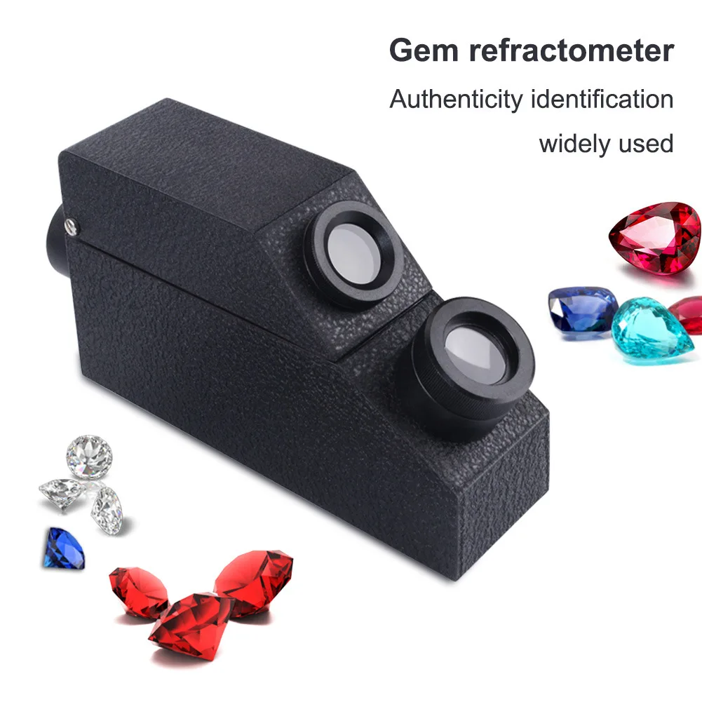 Gem Refractometer with Built-in LED Light - Precision Testing
