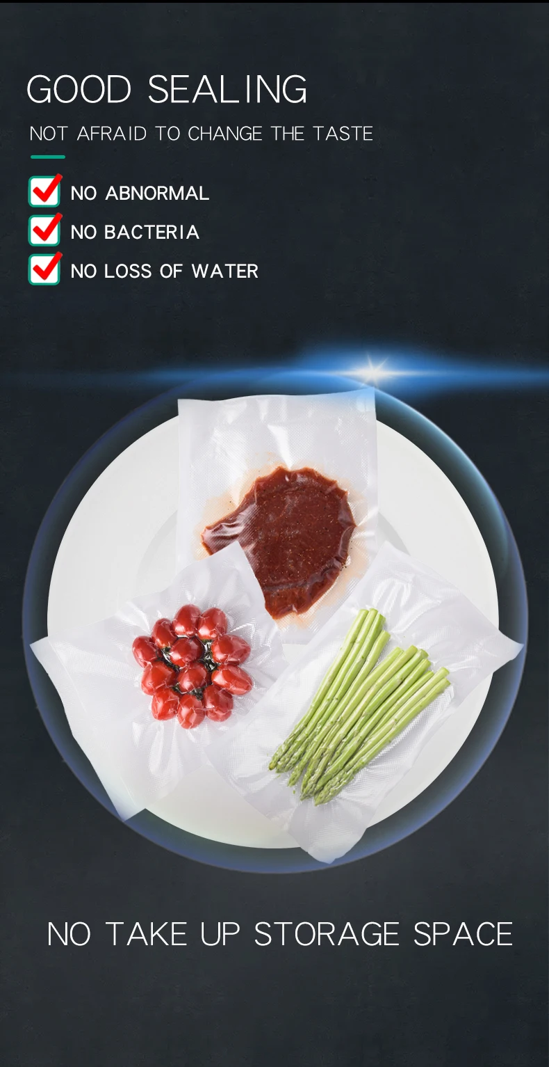 Custom Food Grade Frozen Foods Vacuum Sealed Plastic Packaging Bags ...