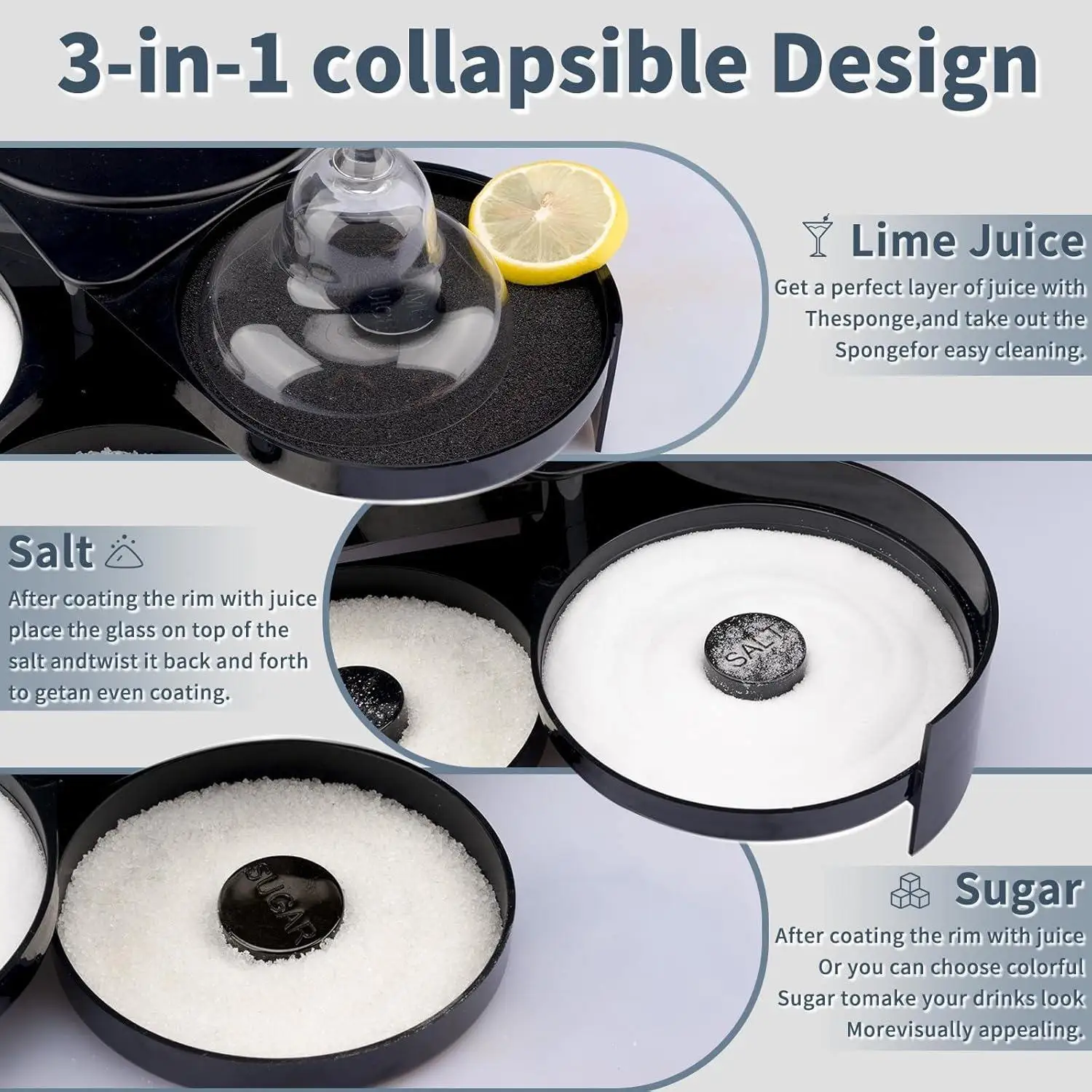 Alibaba.com: 3 Tier Plastic Condiment Caddy, Sugar and Salt Bar Glass ...